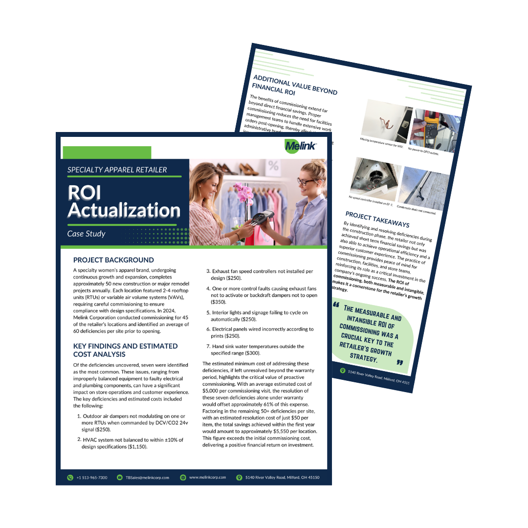 HVAC ROI Actualization - Melink Corporation